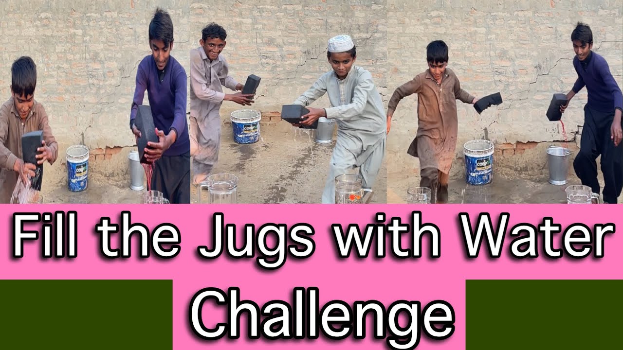 Fill the Jugs with Water Challenge Between Kids || Epic Challenge - YouTube