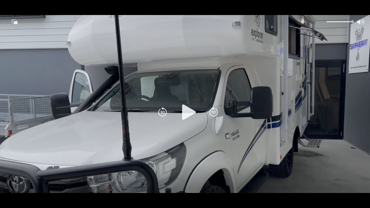 Explorer Motorhome on Hilux Full Electric kitchen with dual electric ...