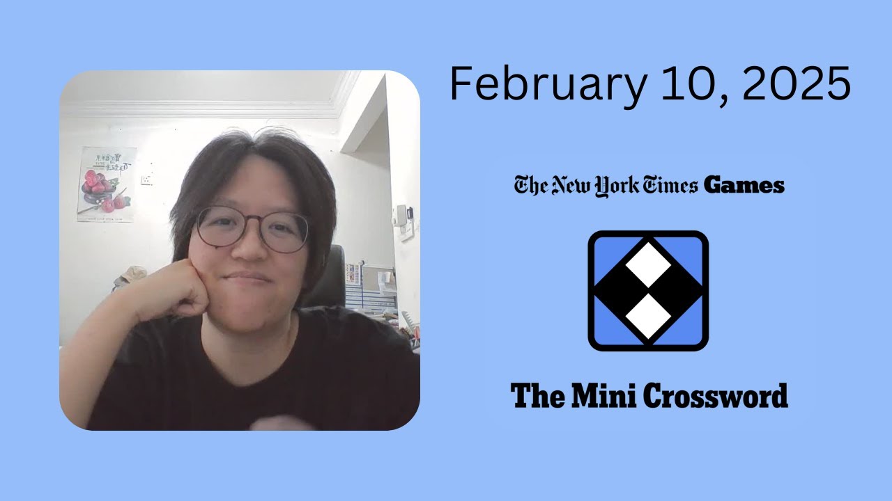 NYT Mini Crossword | February 10, 2025 - YouTube