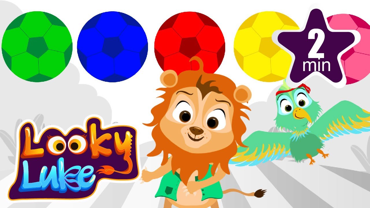 Color Balls & Sing Along Song! Baby and kids song with Looky Luke - YouTube