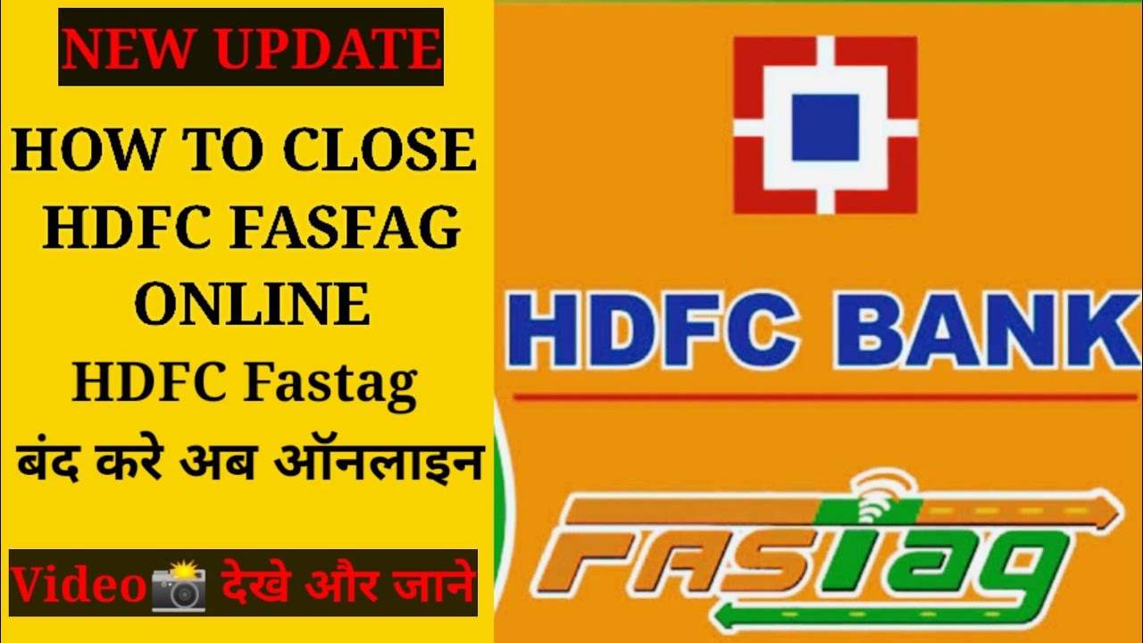 NEW UPADATE 👉How to close HDFC Fastag Online #fastag #highway #hdfcbank ...