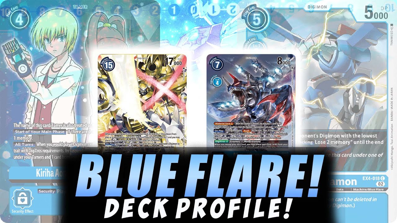 Blue Flare is SUPERIOR! Digimon EX4 TIER ONE Deck Profile! - YouTube