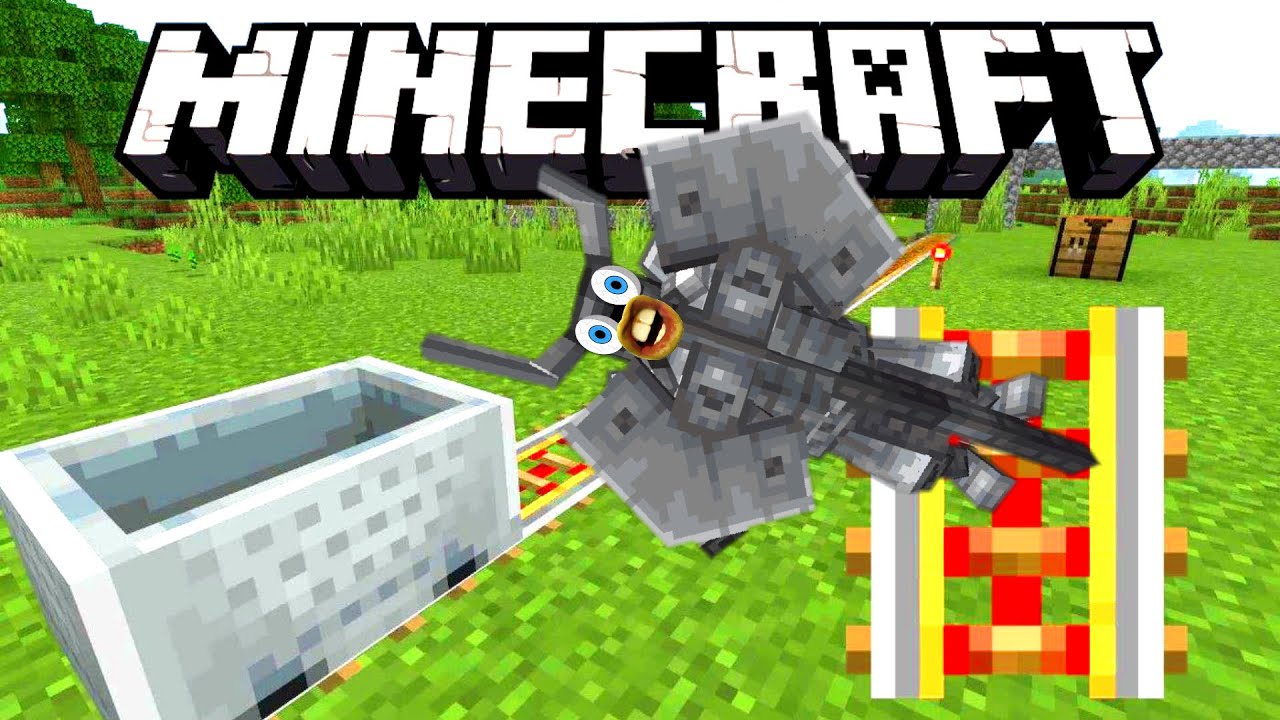 Can I beat Ferrous Wroughtnaut with minecart and rails in Minecraft ...