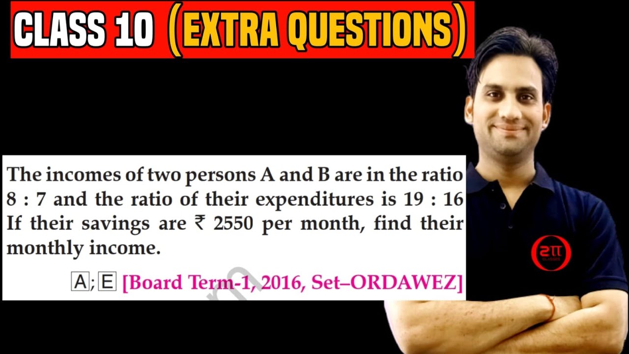 The incomes of two persons A and B are in the ratio 8:7 and the ratio ...