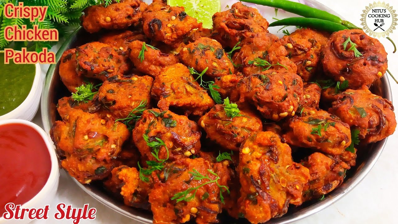 Street Style Crispy & Juicy Chicken Pakoda Recipe|10मिनट में बनाए सबसे ...