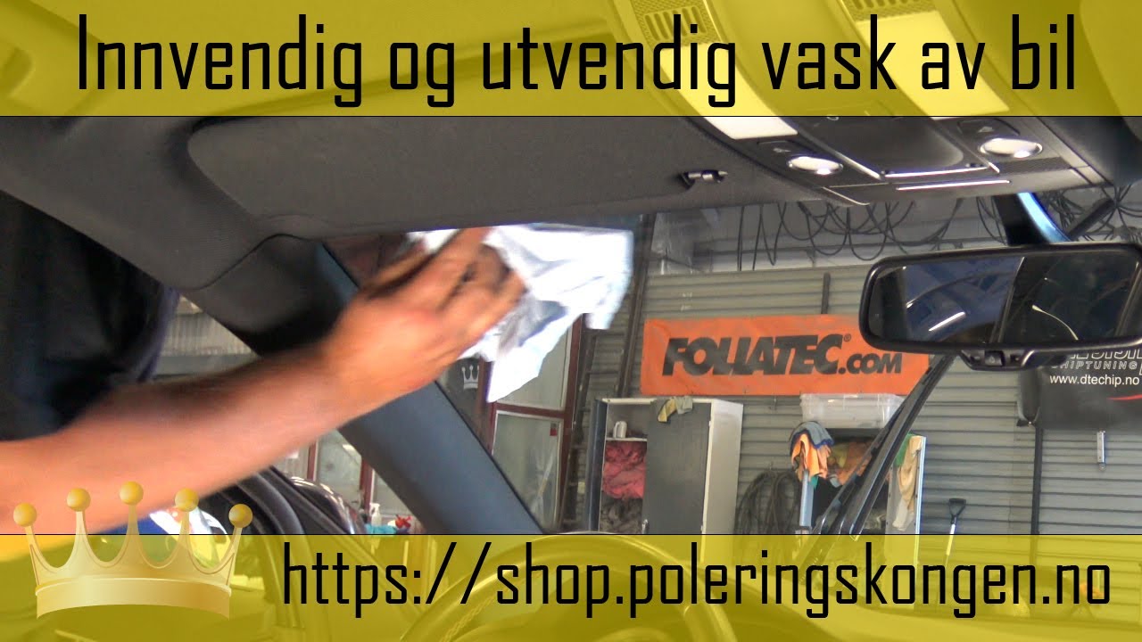 Innvendig og utvendig vask av bil - YouTube