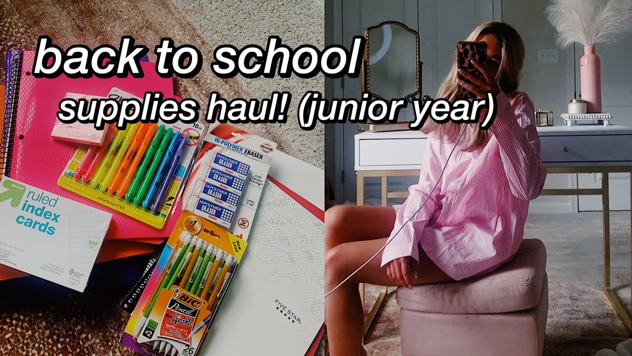 back to school supplies haul 2021! ️📚 - YouTube