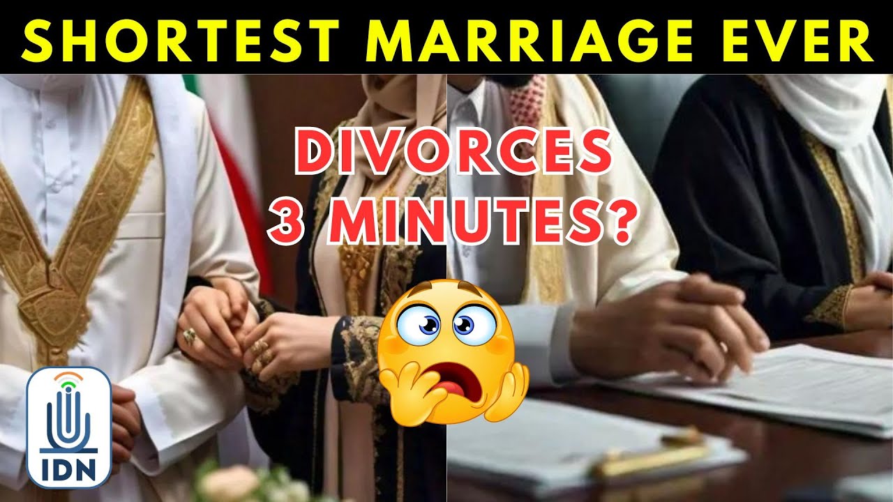 Shortest marriage ever | IDNews - YouTube