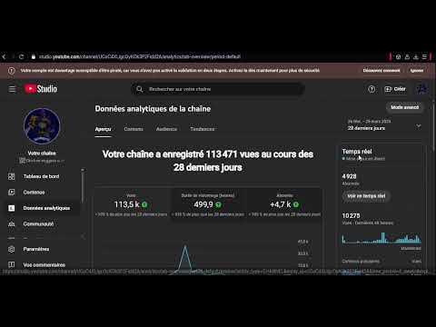 Comment regarder son compteur d'abonner - YouTube