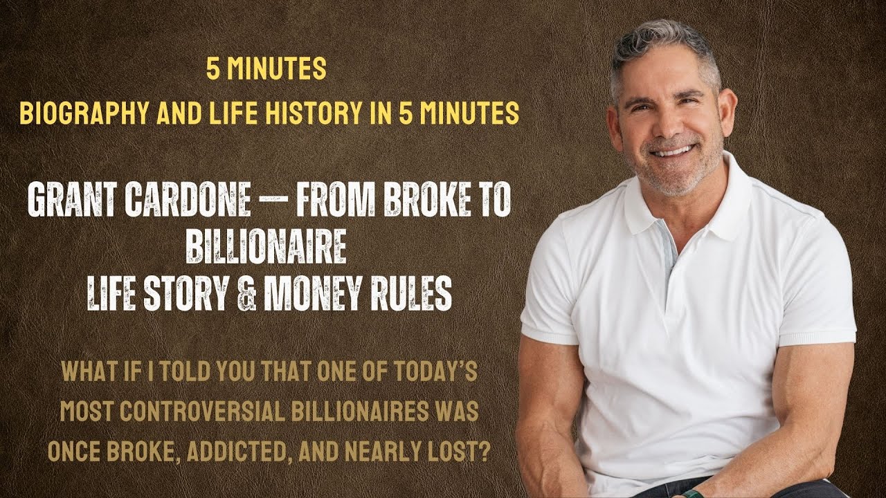 Grant Cardone — From Broke to Billionaire | Life Story & Money Rules ...
