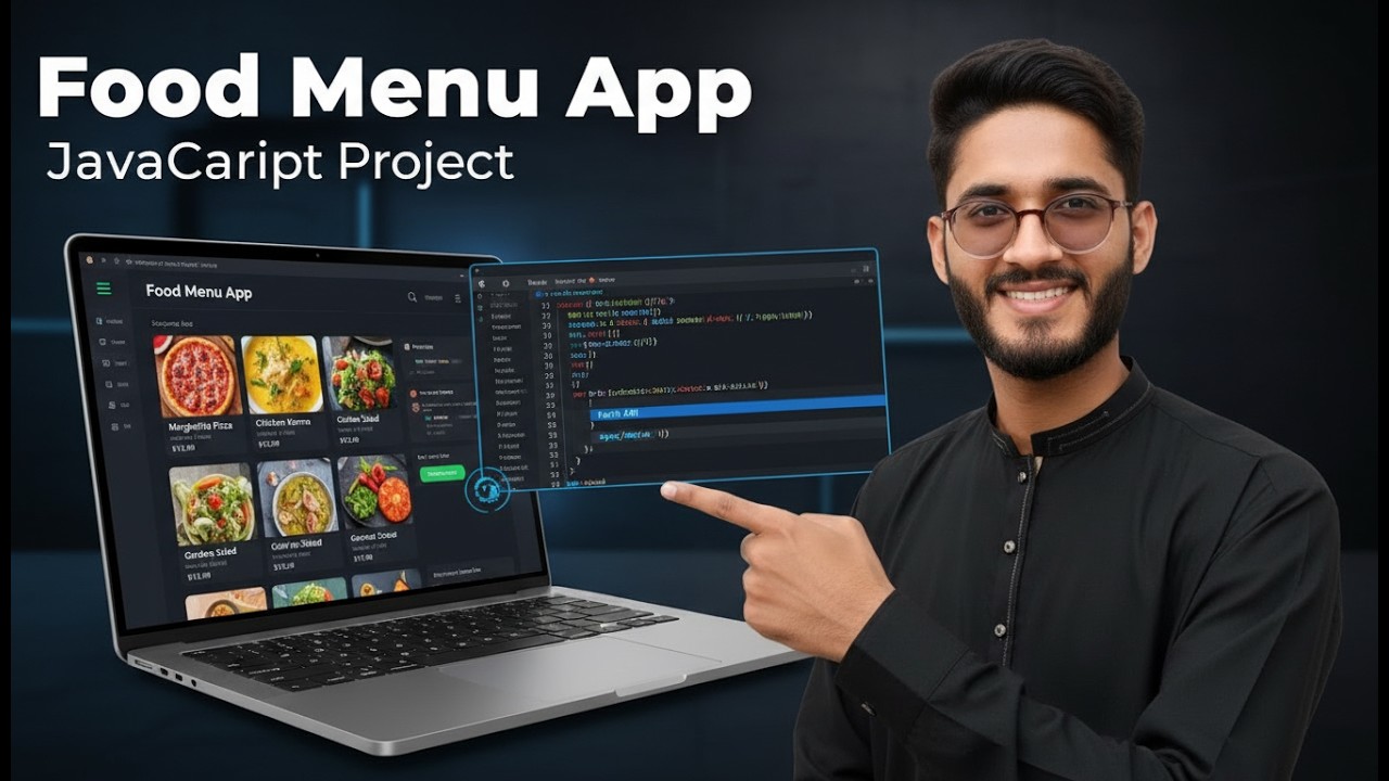 Food Menu App Using HTML CSS JavaScript | Fetch API & Async Await ...