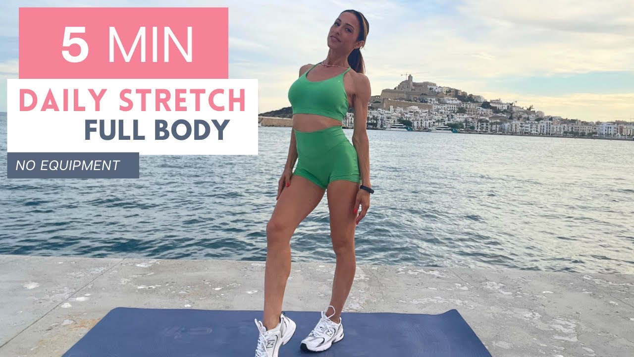 5 MIN. DAILY STRETCH/ EASY QUICK STRETCHING ROUTINE / Relax MINDE /WORKOUT YOUR BODY / MARSELA ...