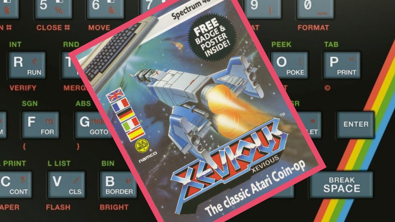 XEVIOUS - ZX Spectrum - US Gold - Namco - Dispara a los Tablones Intergalácticos. - YouTube