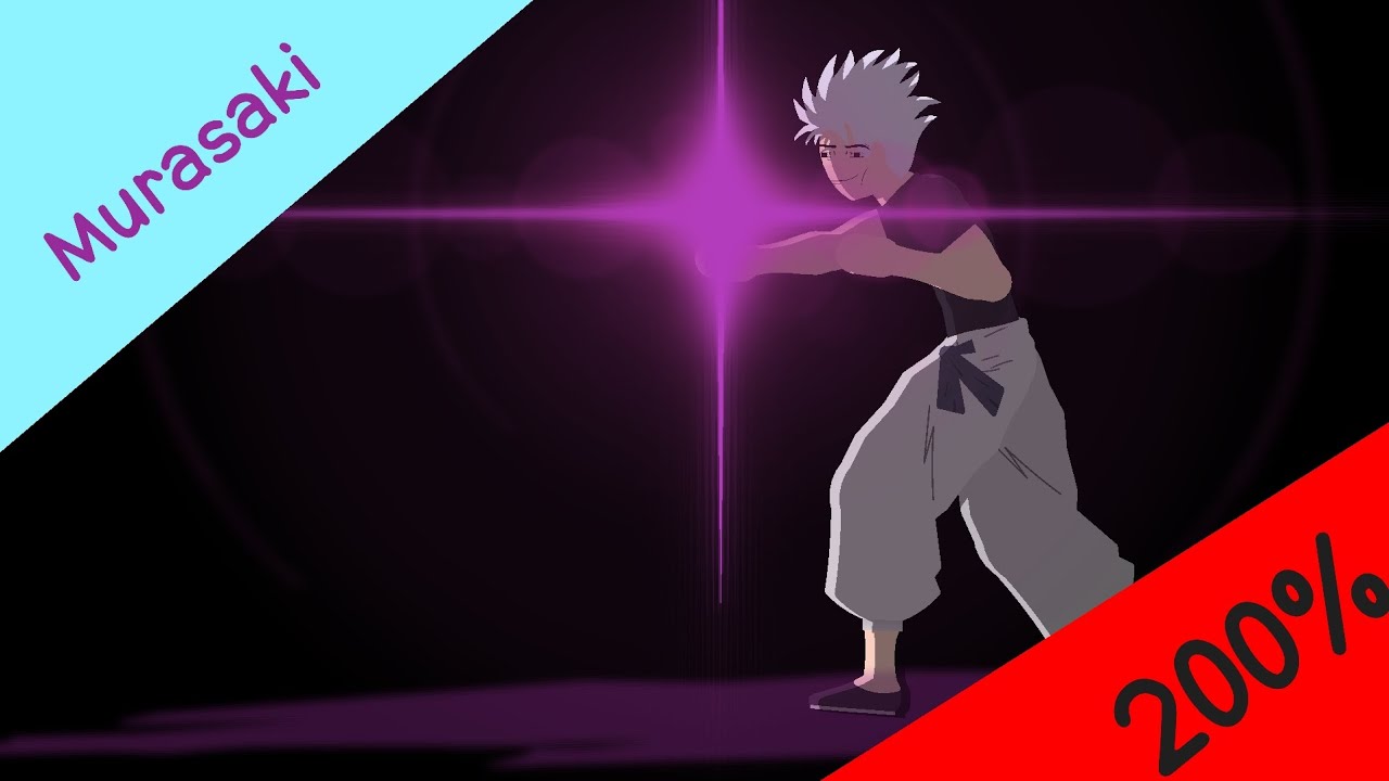 Gojo [use murasaki 200%] Stick nodes - YouTube