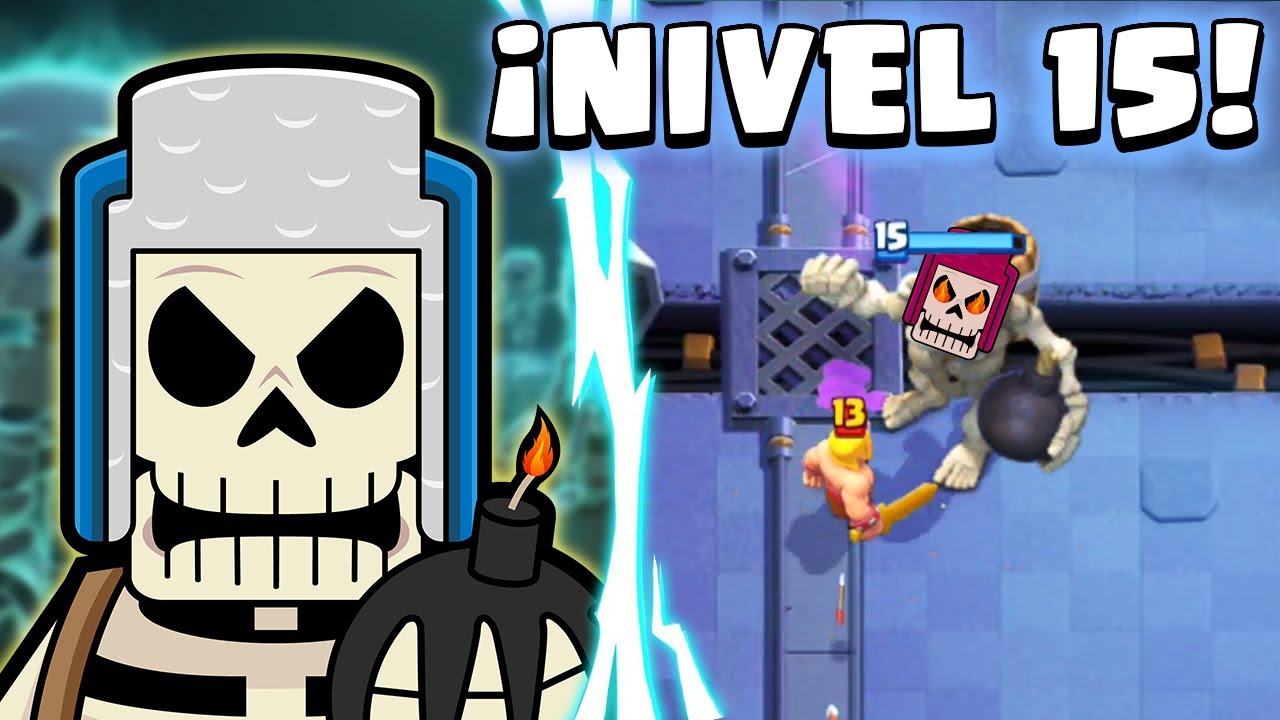 NIVEL DIOS ESQUELETO GIGANTE! NIVEL 15 CARTAS! Clash royale Temporada 29 (season 29) CLASH CON ...