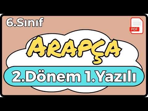 6 Arapça 2.Dönem 1.Yazılı Cevapları