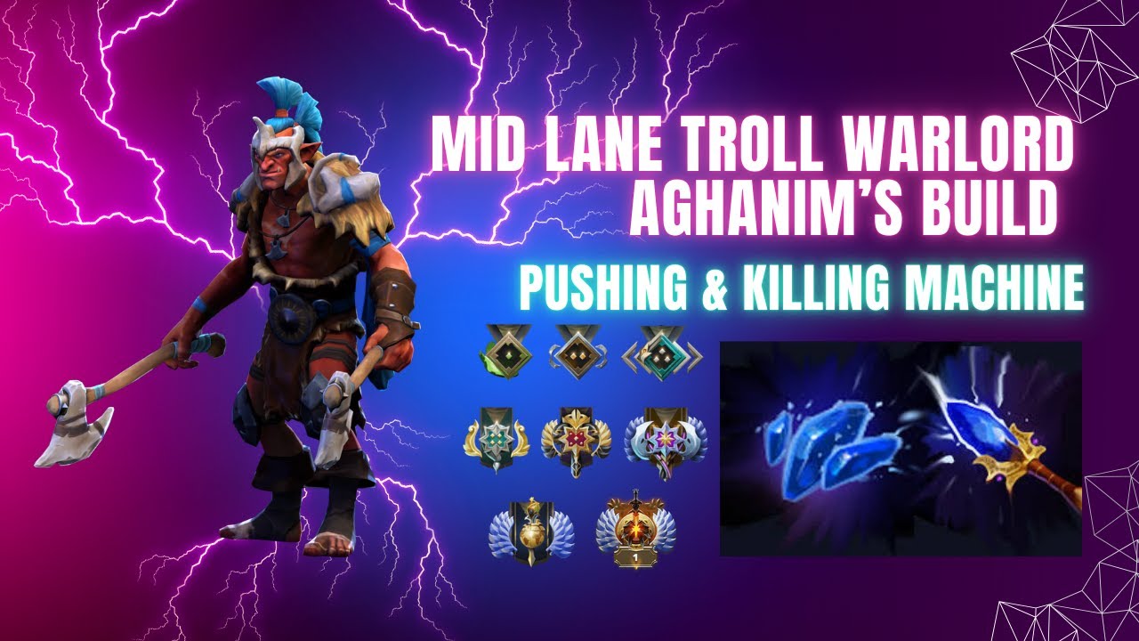 DOTA 2 Troll Warlord is an absolute Beast!!! Double Fountain Kill! Mid ...