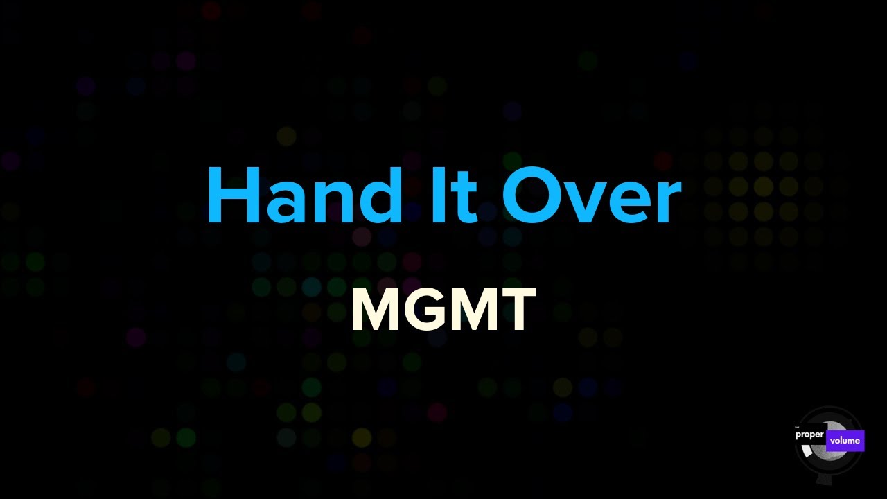 MGMT - Hand It Over | Karaoke Version - YouTube