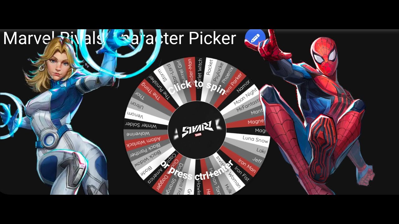 Doing the marvel rivals spin the wheel challenge - YouTube