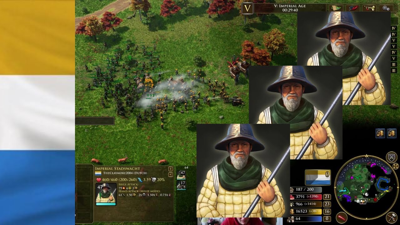 Halb/Cannon or Skirm/Goon? How about both! AOE3DE Dutch FFA - YouTube