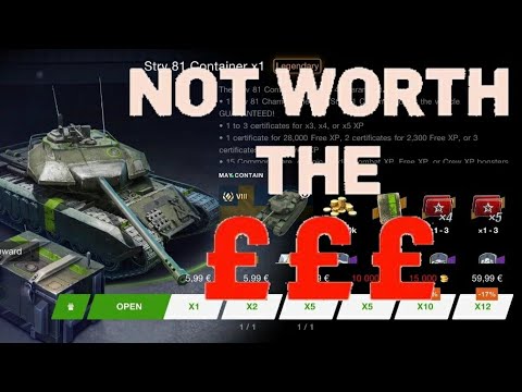 Opening Strv 81 Containers | Why I didn't gambled this time? WOTBLITZ ...