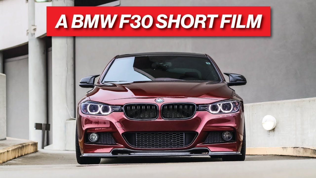 BMW F30 328i RED/BLACK IRIDESCENT CINEMATIC - YouTube
