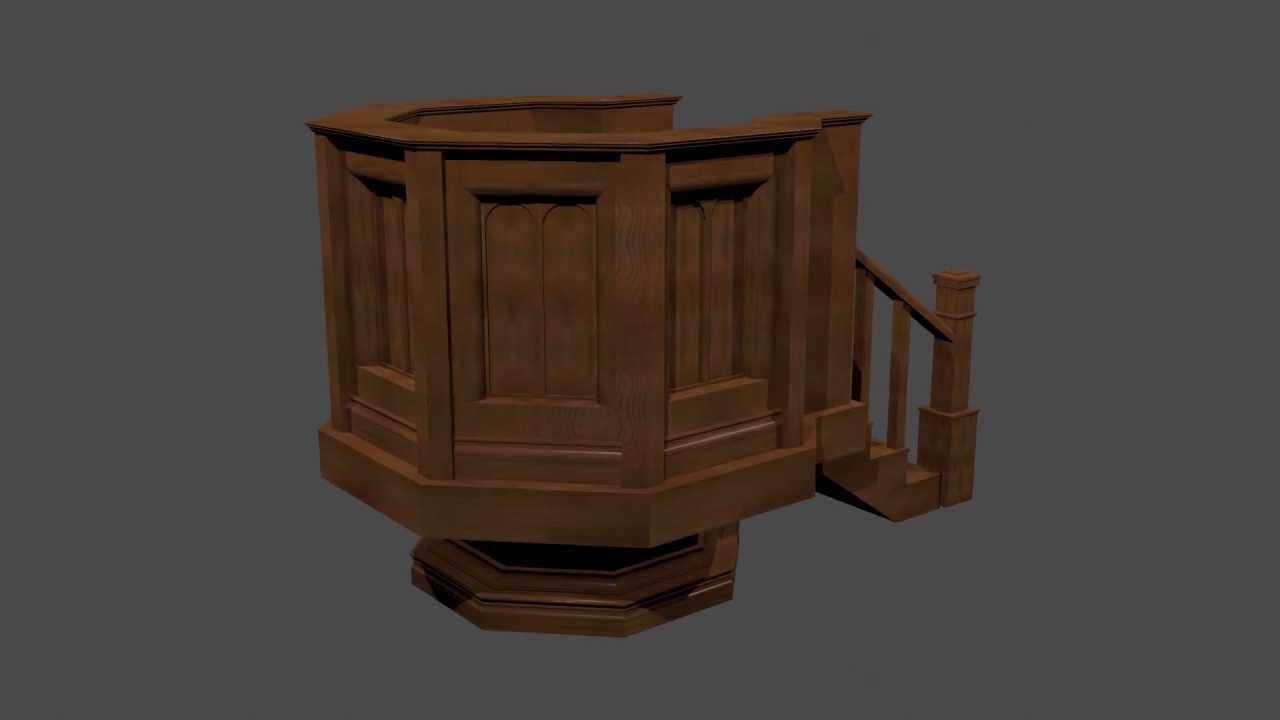 New Raised Wood Pulpit - YouTube
