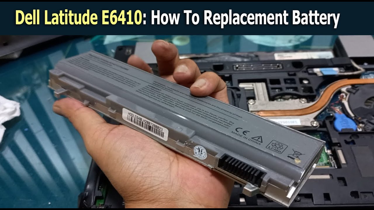 Dell Latitude E6410: How To Replacement Laptop Battery - 2023 - YouTube
