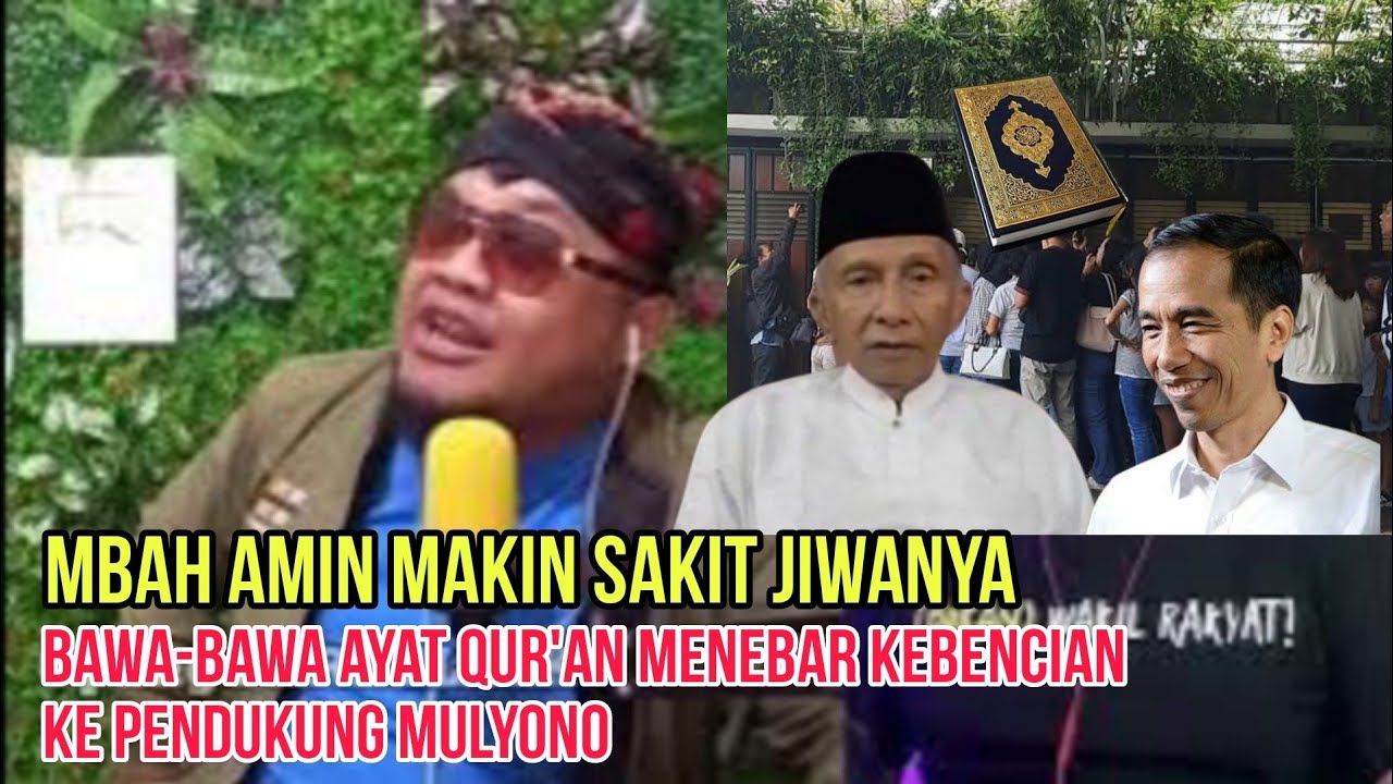 AMIN RAIS MAKIN "SAKIT KEJIWAANNYA" MELIHAT RUMAH JOKOWI BANYAK ...