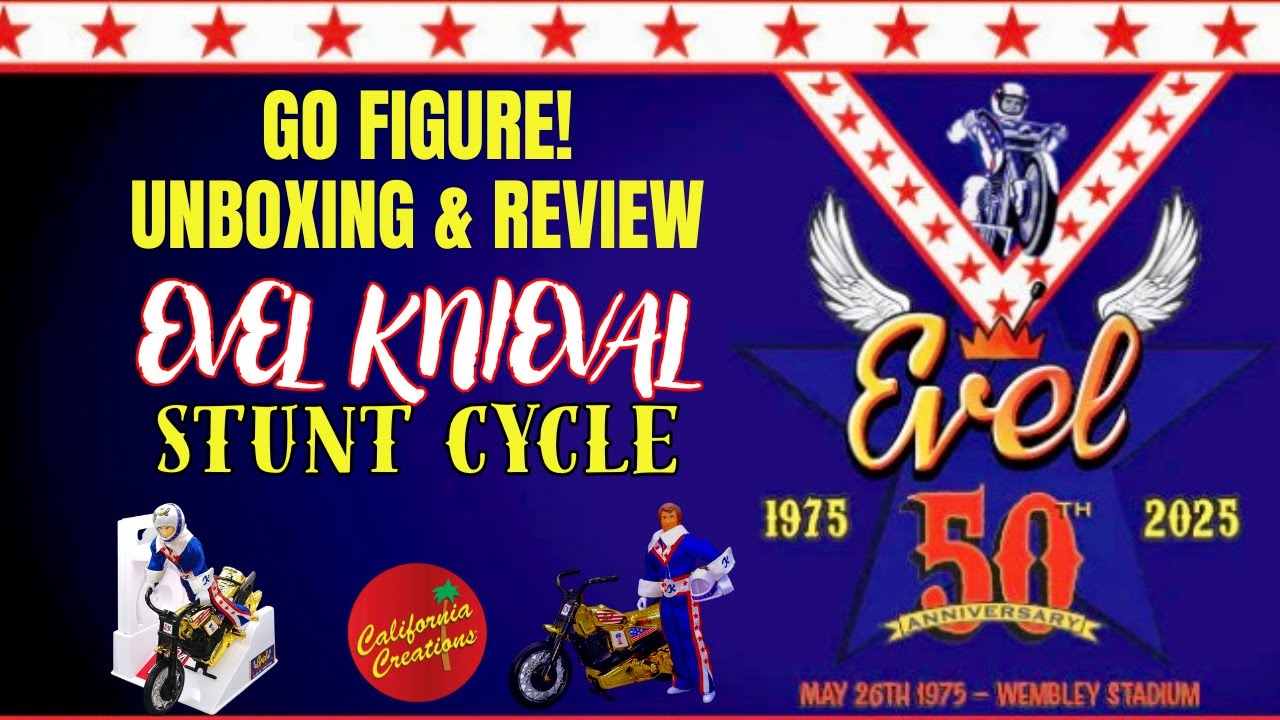 EVEL KNIEVAL STUNT CYCLE 50TH ANNIVERSARY WEMBLEY EDITION CALIFORNIA ...