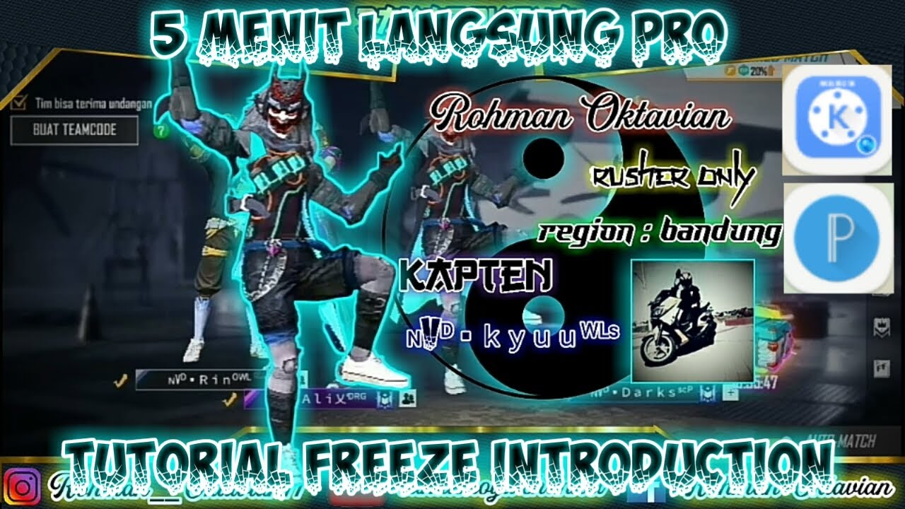 Tutorial vidio freeze introduction free fire battle ground - YouTube