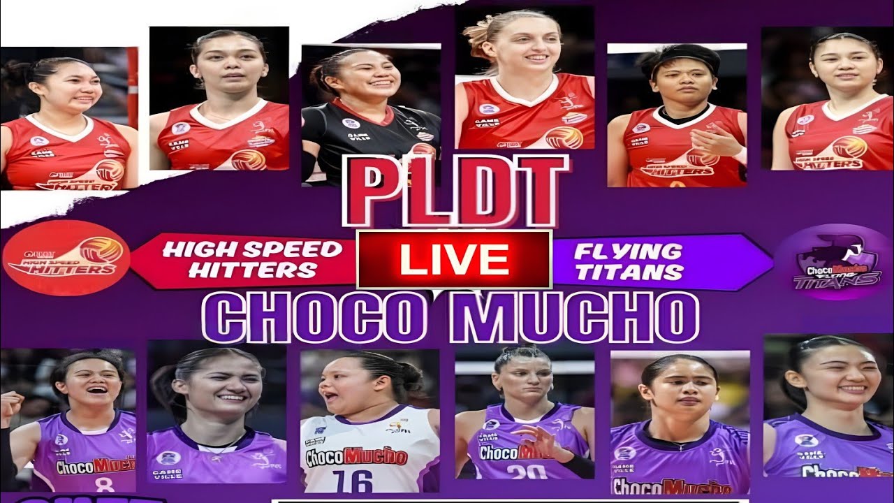 🔴 LIVE 🏐 PLDT HIGH SPEED HITTERS vs CHOCO MUCHO FLYING TITANS | PVL ...