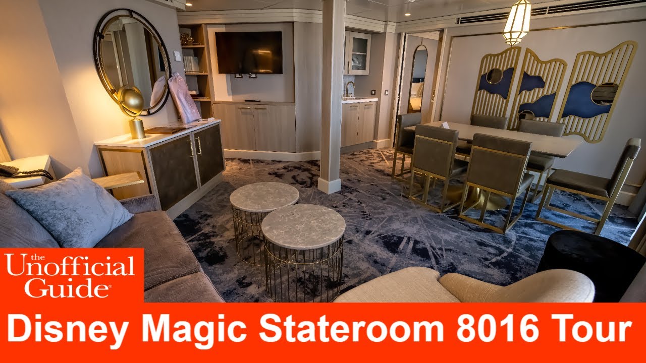 Disney Magic Stateroom Tour Category 1B - Concierge 2-Bedroom Suite ...