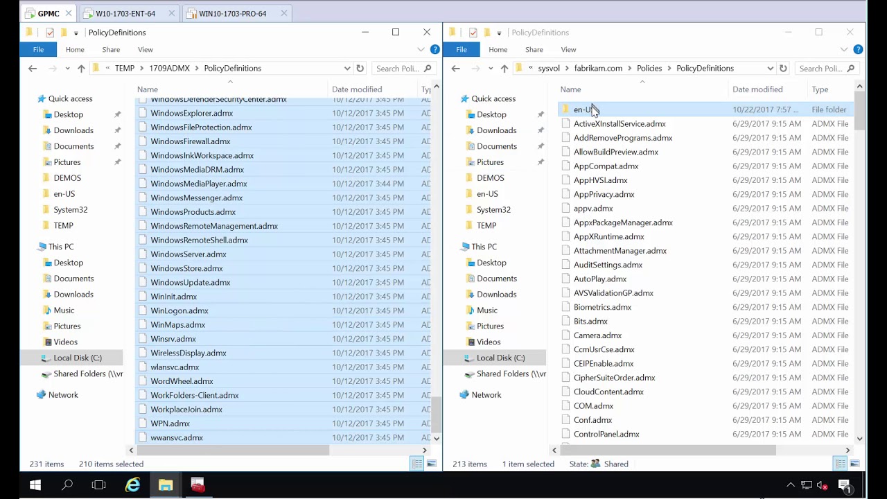 ADMX Files: What to do when you get new ones (with Central Store) - YouTube