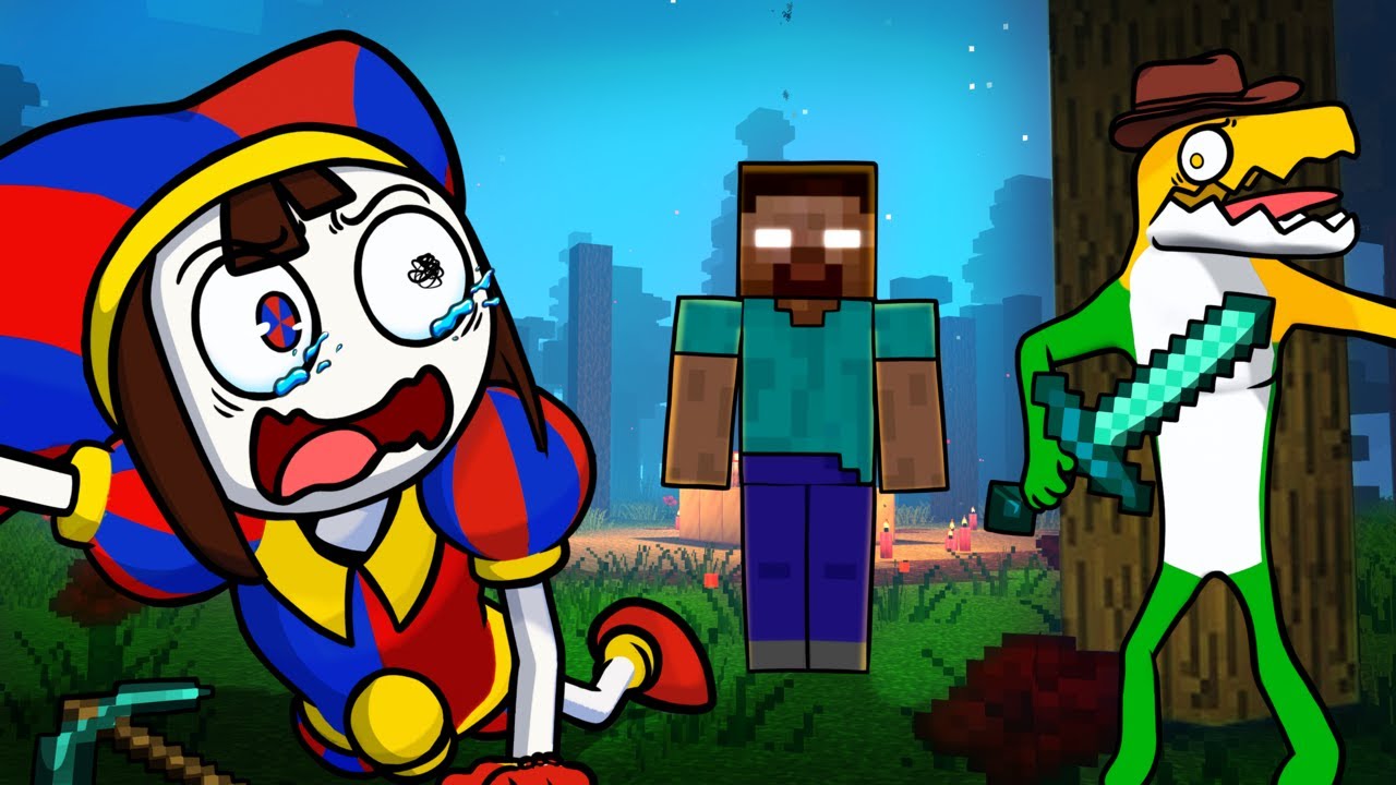 Gummigoo e Pomni PERDIDOS no MINECRAFT - YouTube