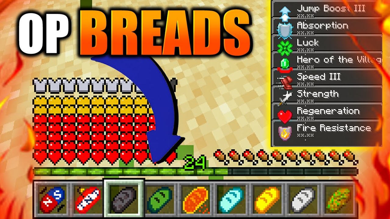 Today I can make OP BREADS || MINECRAFT - YouTube