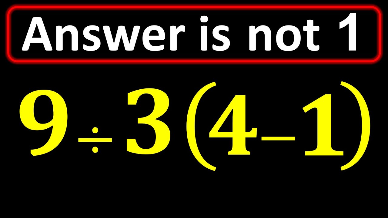 Most People Get This Math Question Wrong! - YouTube