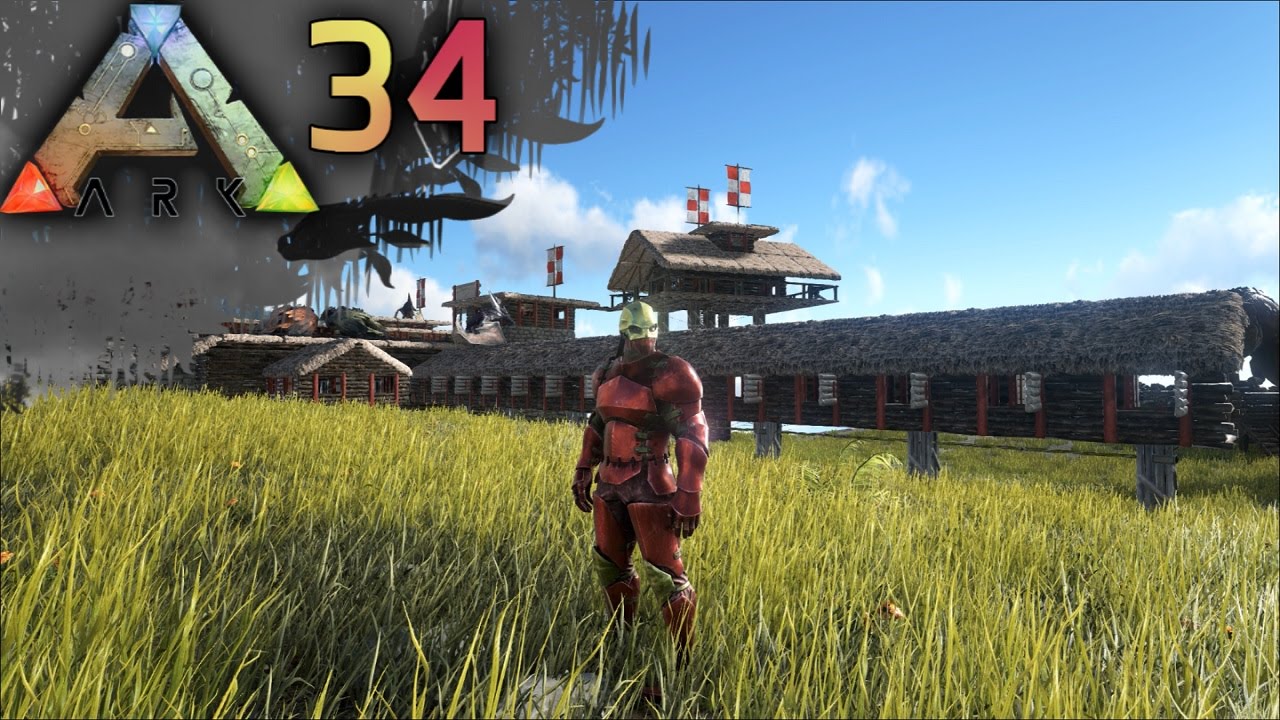 ARK: SURVIVAL EVOLVED E34 - How to make cool FENCES! | Docm77 [1080p ...