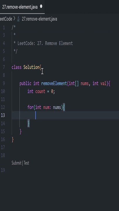 Remove Element Leetcode 27 Leetcode Dsa Java Algorithm Code Interview Coding Youtube 0893