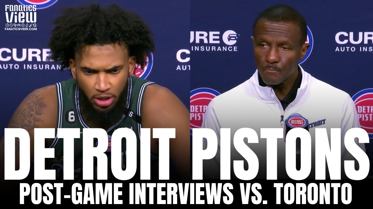 Marvin Bagley & Dwane Casey React to Pistons Better Than Record, Jaden ...