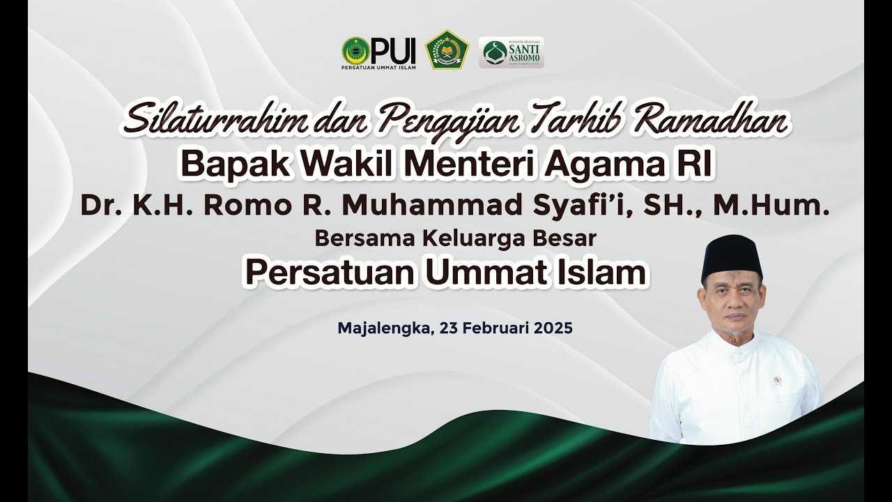 SILATURRAHIM BAPAK WAKIL MENTERI AGAMA RI | Dr.K.H.ROMO R.MUHAMMAD ...
