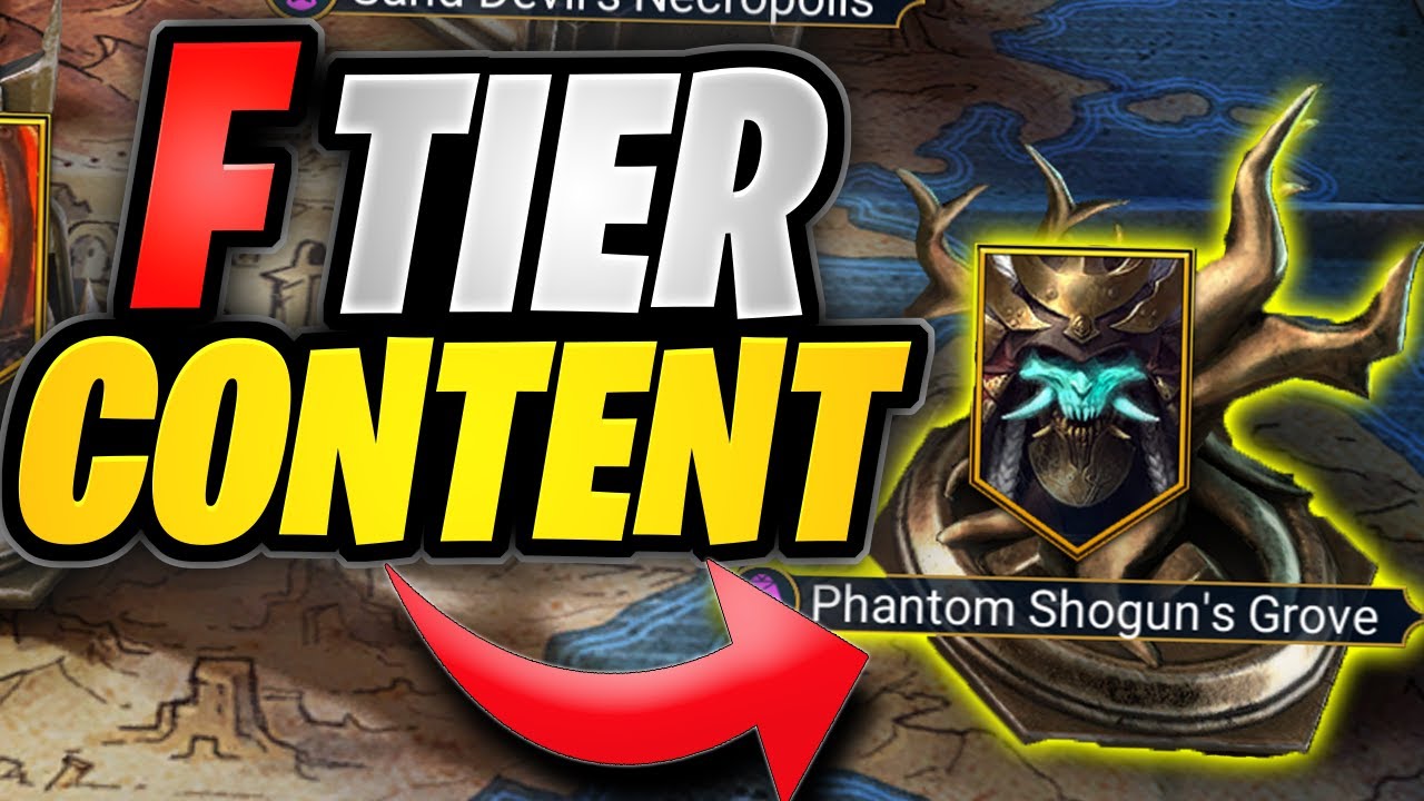 RAID'S CONTENT TIER LIST GETS A NEW ADDITION! PHANTOM SHOGUN'S GROVE ...