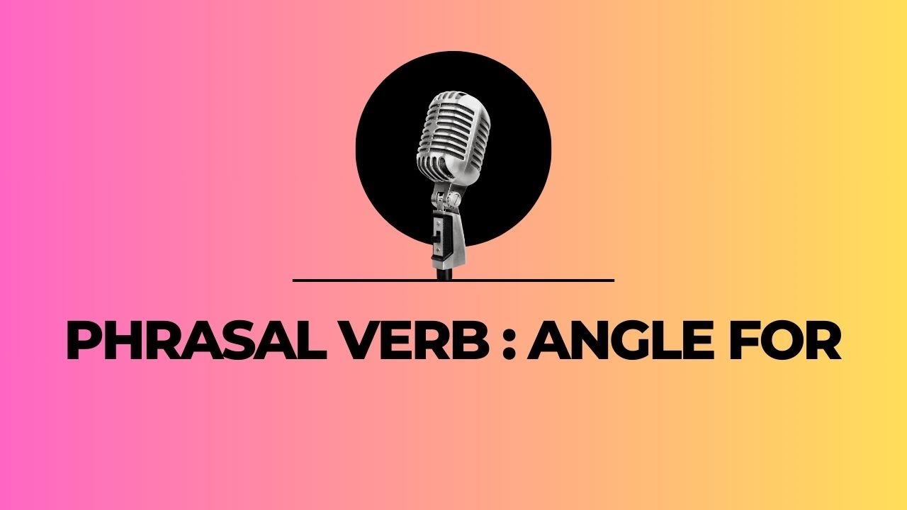 Phrasal Verb: Angle For - YouTube