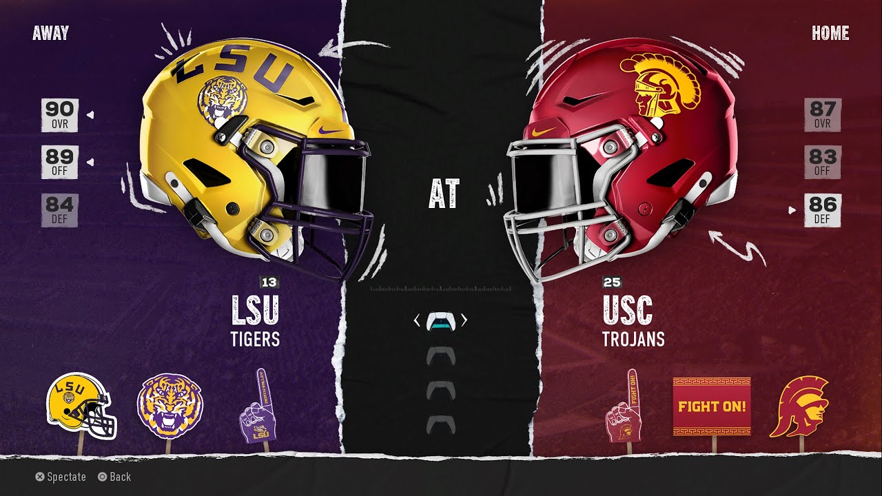 LSU vs USC Week 1 Simulation 2024 Season - College Football 25 - YouTube