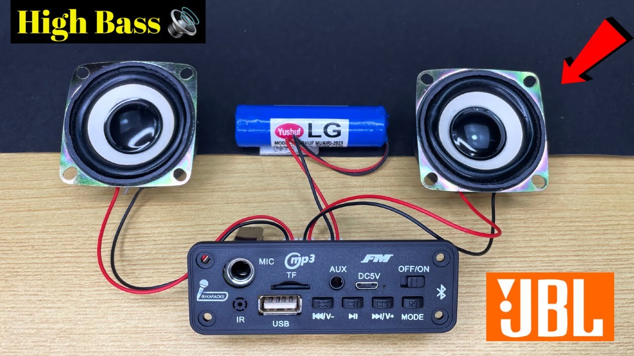 High bass BT panel | 2inch Speaker Full range | JBL Speaker ...