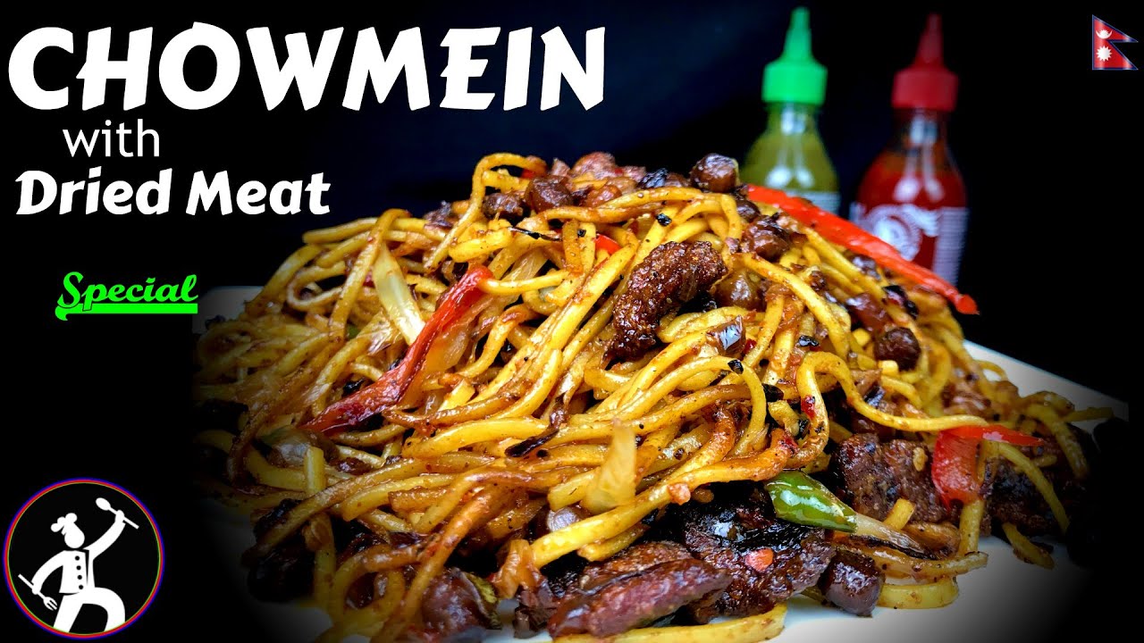 Buff Chowmein | Sukuti Chowmein | How to make Chowmein | Nepali ...