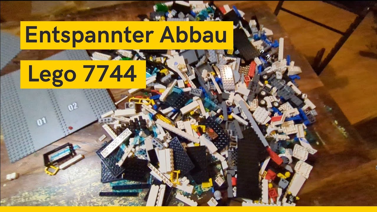 Entspanne dich beim Abbau eines Legosets - Lego 7744 Polizeistation # ...