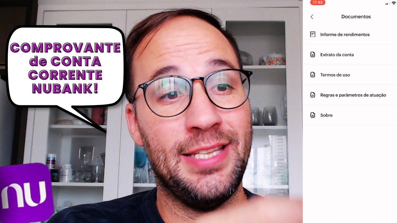 COMPROVANTE de CONTA CORRENTE NUBANK - YouTube