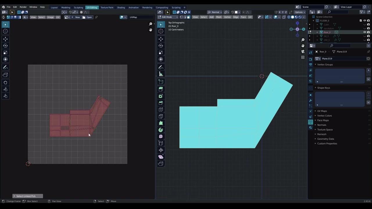 [3D Wayfinder] Blender Modeling Tutorial (part 14) Creating UV's with matched scale - YouTube
