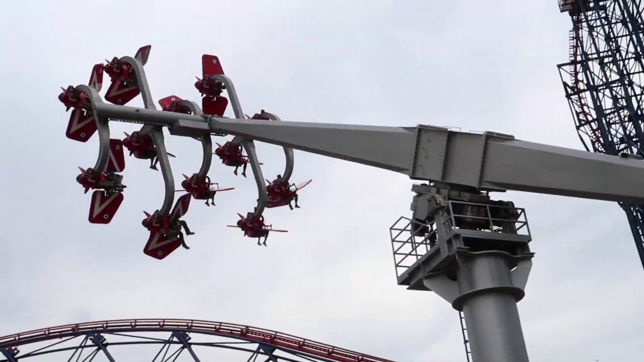 Red Arrows Sky Force (Offride) Video Blackpool Pleasure Beach 2019 ...